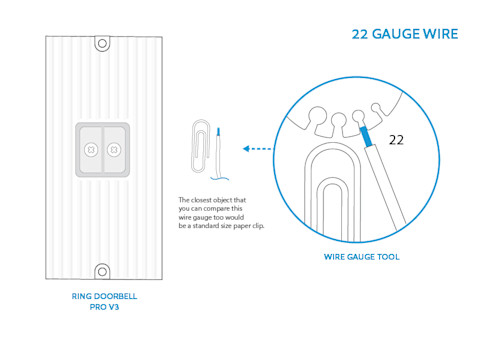 Wire gauges for Ring wired doorbells