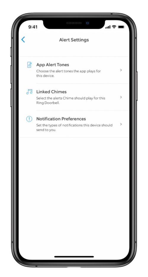 Setting up Alert Tones in the Ring app