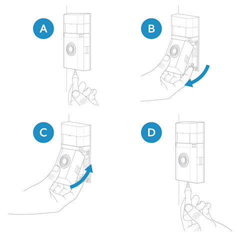 Changing the Faceplate for Compatible Ring Video Doorbells