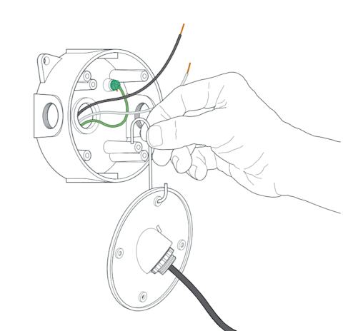 Installing your Hardwired Kit for Spotlight Cam (1st Gen), Wired